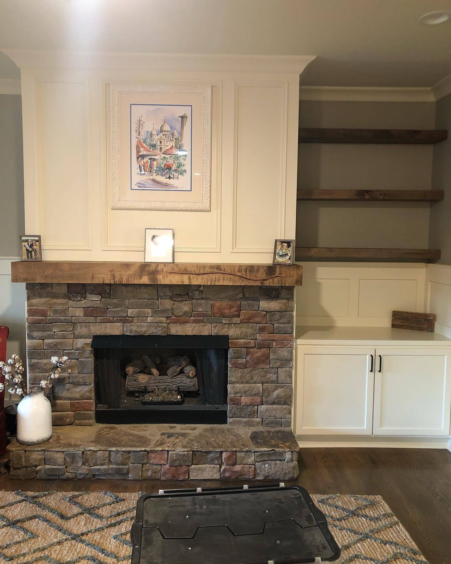 Mantel Floating Shelves Built-in Cabinets and Trim near Peachtree City