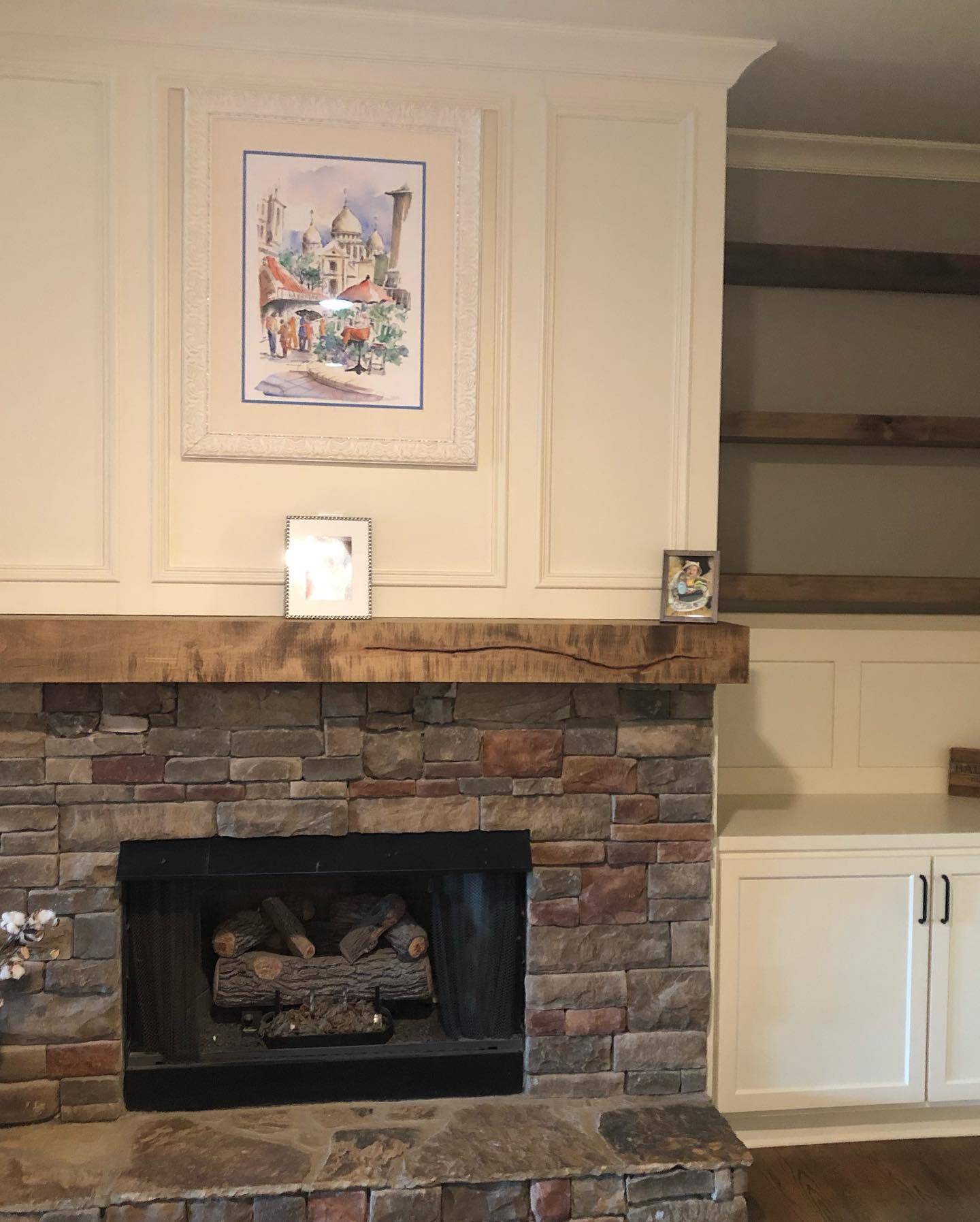 Mantel Floating Shelves Built-in Cabinets and Trim near Peachtree City